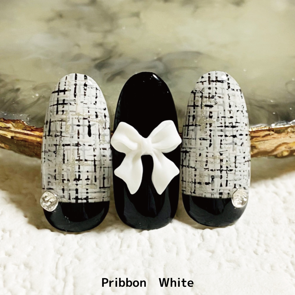 KiraNail Pリボン ホワイト | Nail Labo Online Shop ネイルラボ オンラインショップ